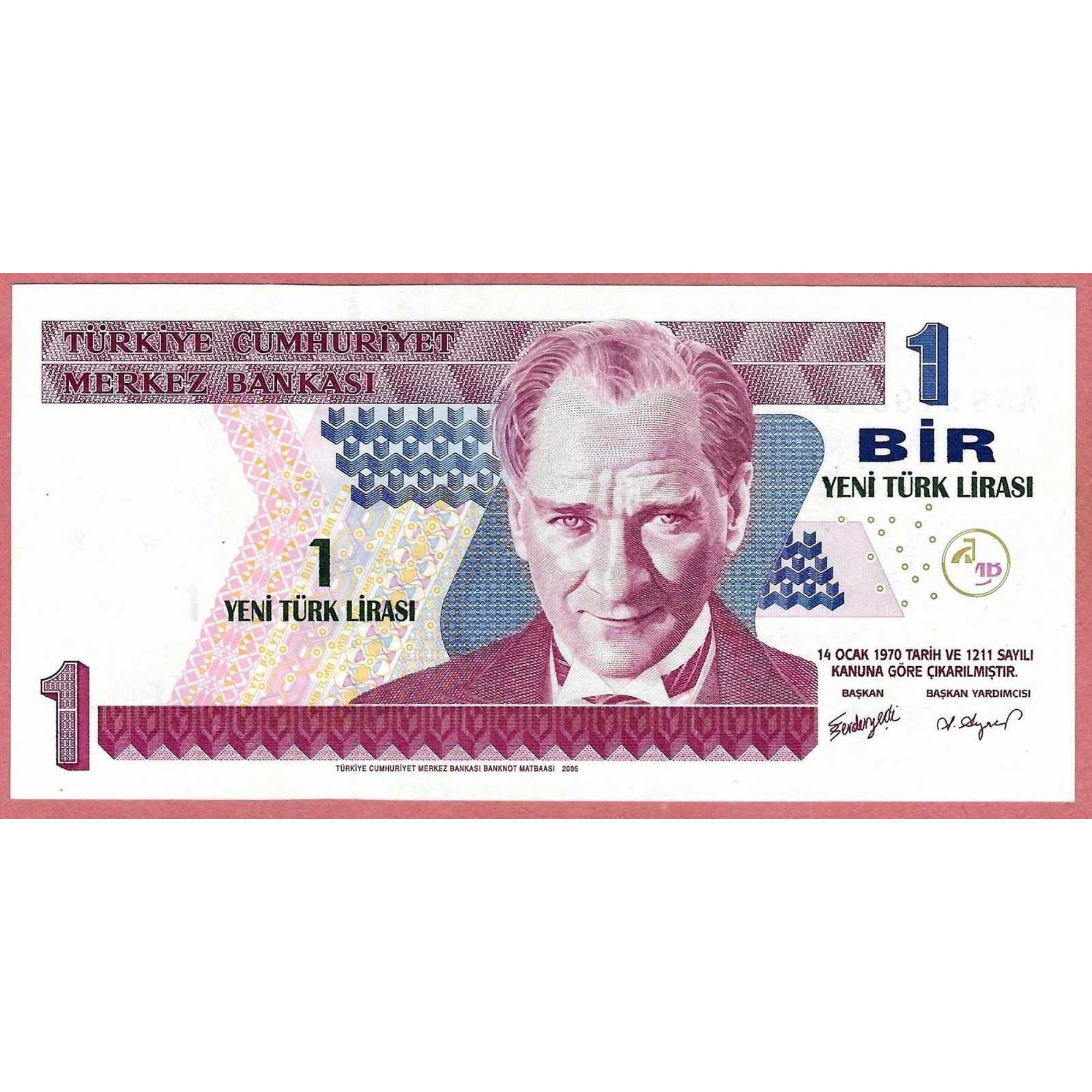 8. EMISION 1 YTL PREFIX --- A 66 --- UNC - trakyakoleksiyon.com