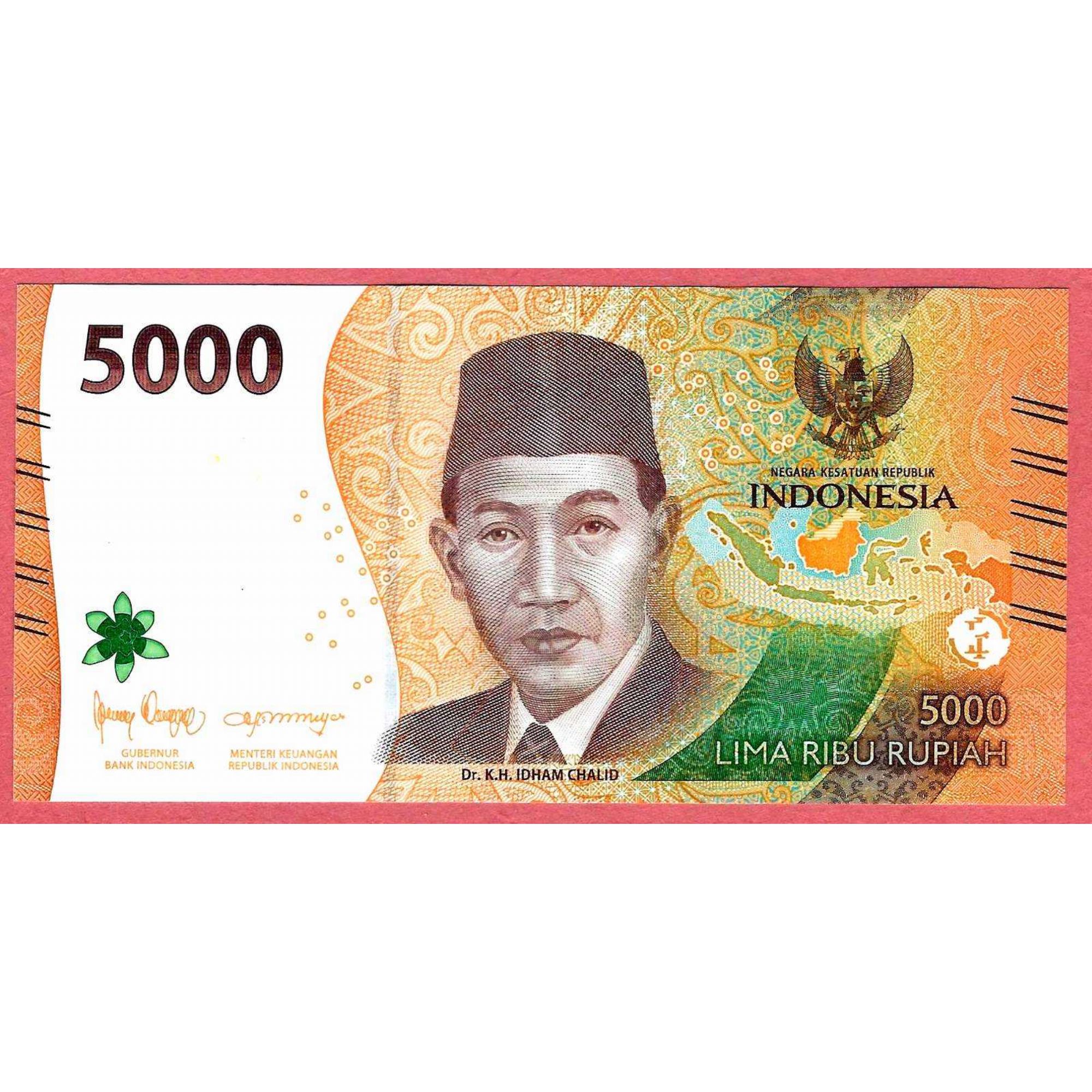 ENDONEZYA 5000 RUPİAH 2022 ÇİL - trakyakoleksiyon.com