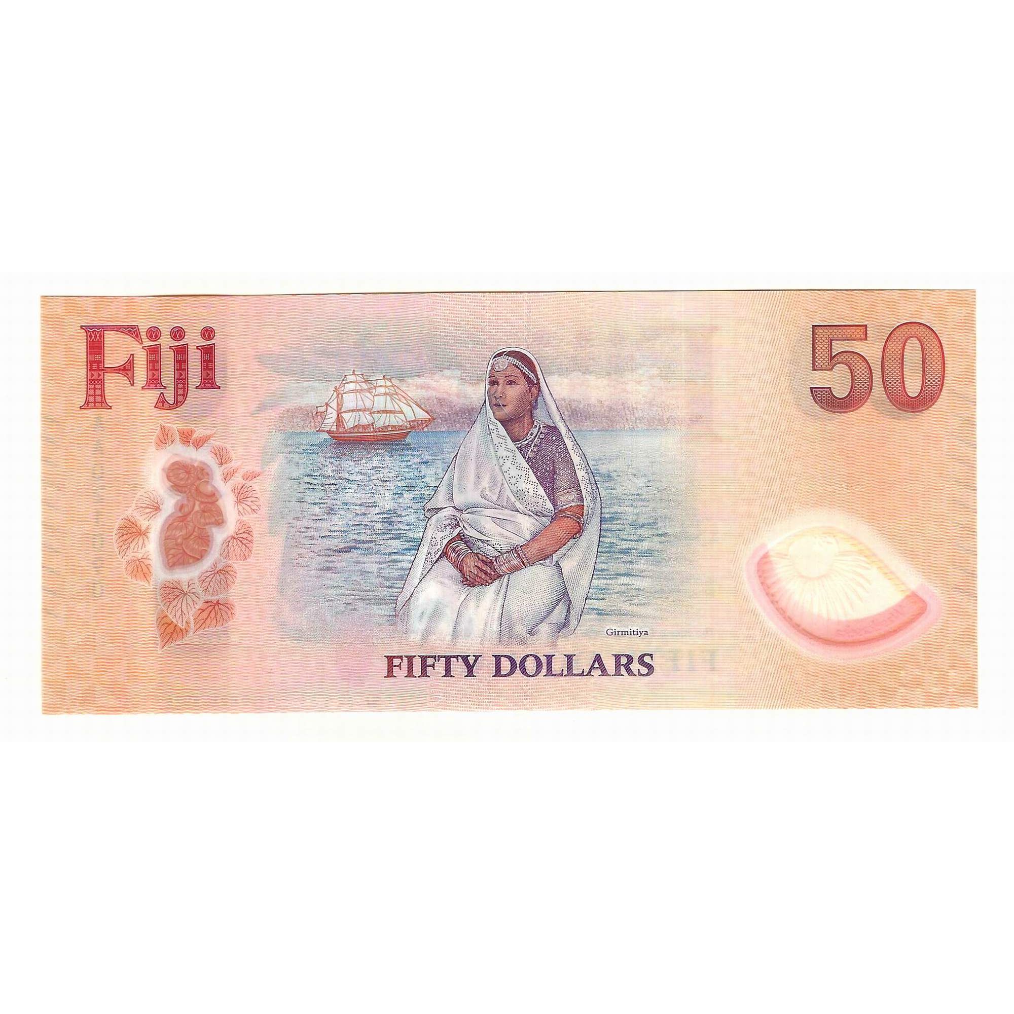 Fiji 50 Dollars 2026 2025 P NEW Polymer Design UNC (TK 19 334 ...