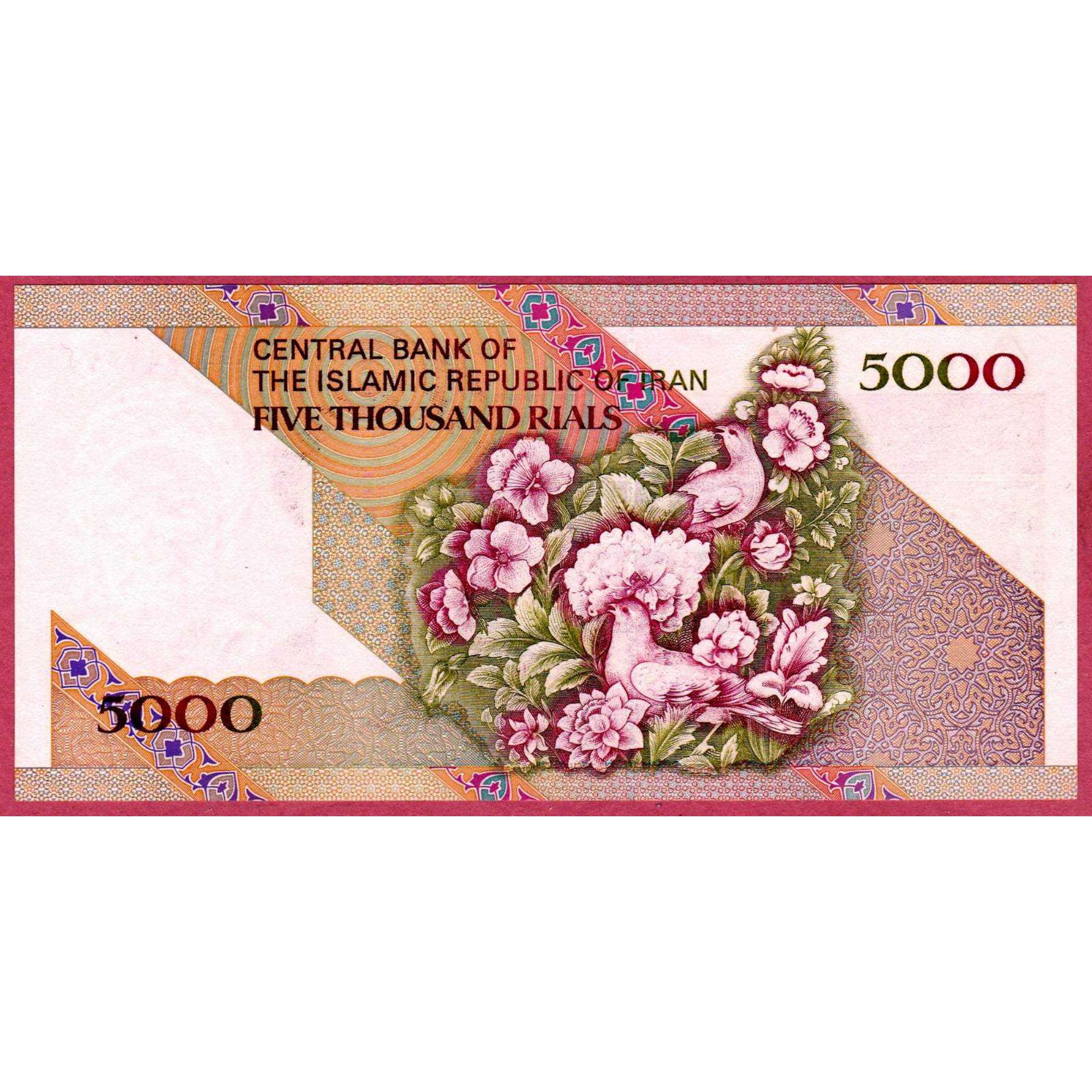 İRAN 5000 RİYAL ÇİL - trakyakoleksiyon.com