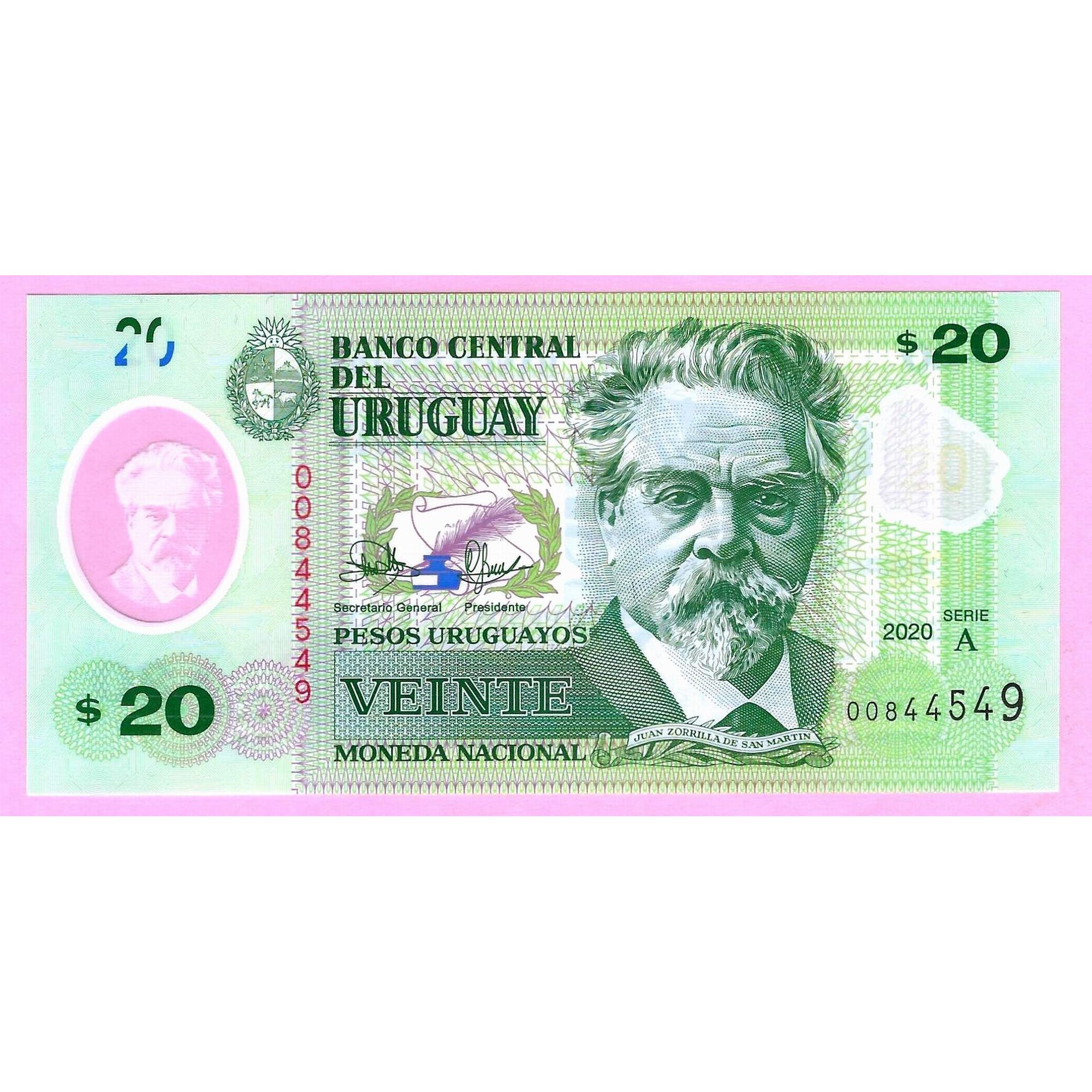 Uruguay 20 Pesos 2020-2021 p101 UNC (TK 17 082) - trakyakoleksiyon.com