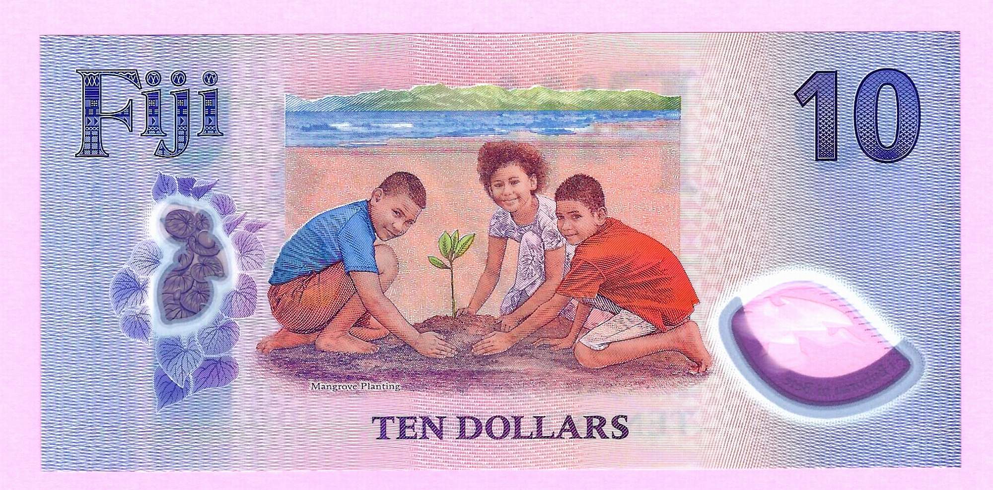 Fiji 10 Dollars 2026 2025 P NEW Polymer Design UNC (TK 19 182 ...