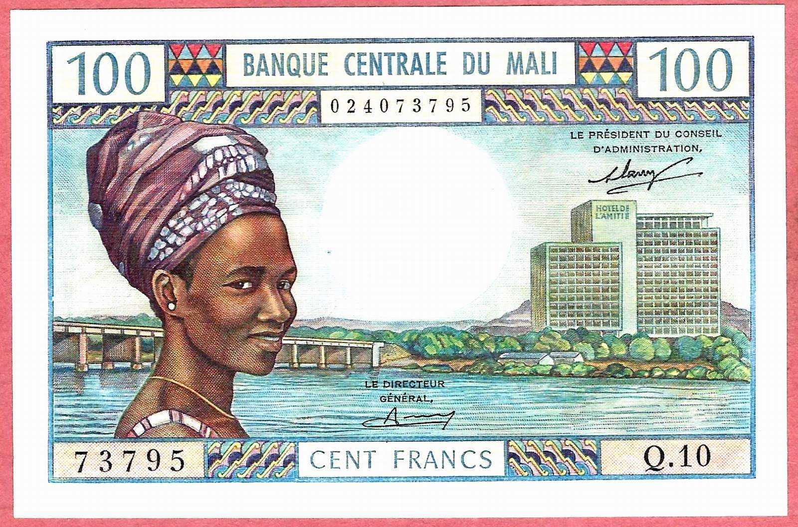 MALI 100 FRANCS P11 1972-1973 UNC - trakyakoleksiyon.com